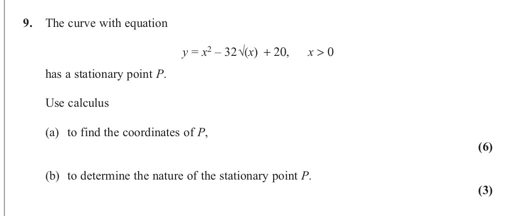 A-Level Edexcel Maths: Pure Integration: The curve with equation $y